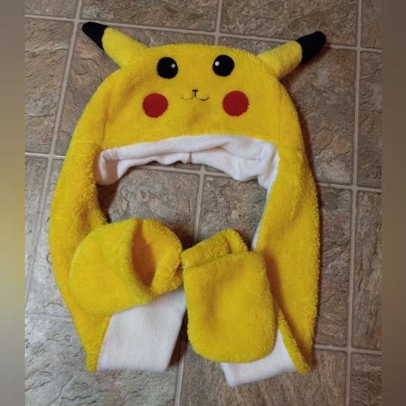 Pokemon | Accessories | Pikachu Furry Hat | Poshmark
